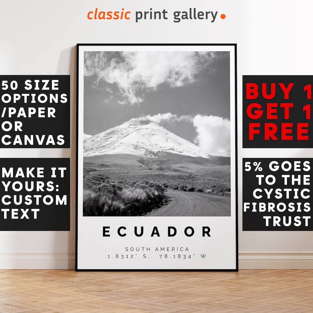 Ecuador Poster Print,ecuador Wall Art, Housewarming Gift, Housewarming ...