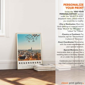 Regensburg Poster Colorful Print, Regensburg Wall Art, Regensburg Photo ...