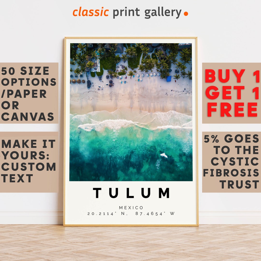 Tulum Poster Colorful Print, Tulum Wall Art, Tulum Photo Decor, Tulum ...