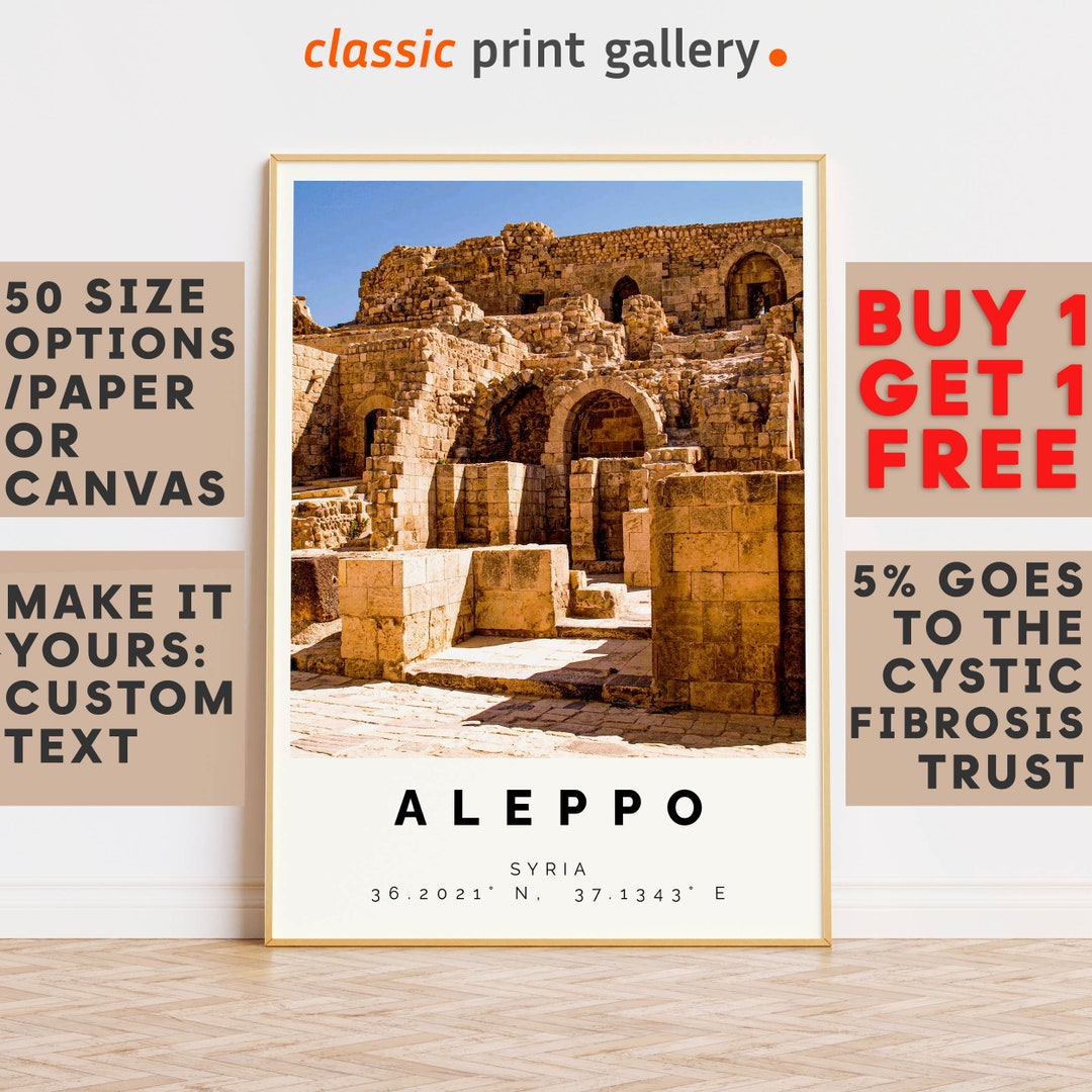Aleppo Poster Colorful Print, Aleppo Wall Art, Aleppo Photo Decor ...