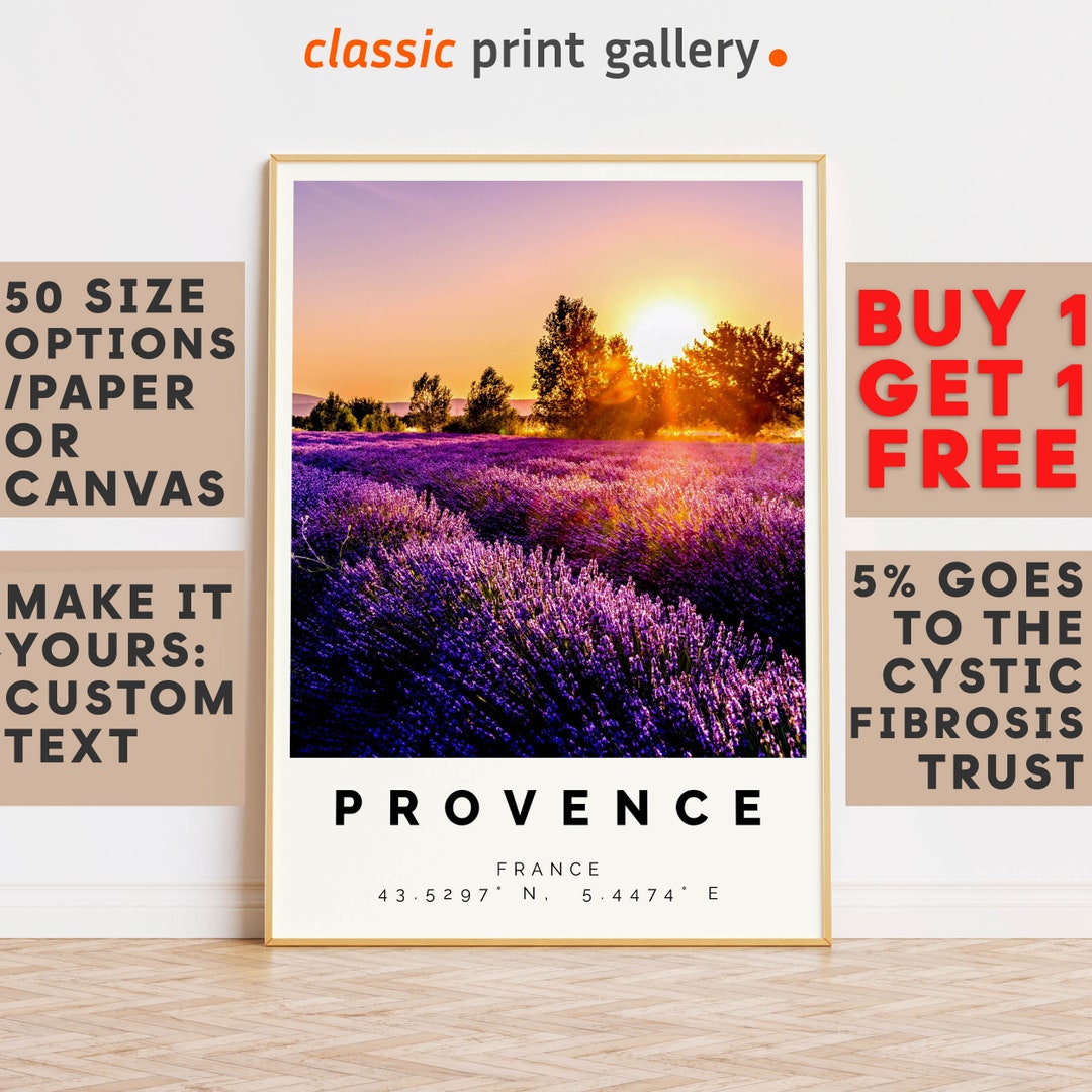 Provence Poster Colorful Print, Provence Wall Art, Provence Photo Decor ...