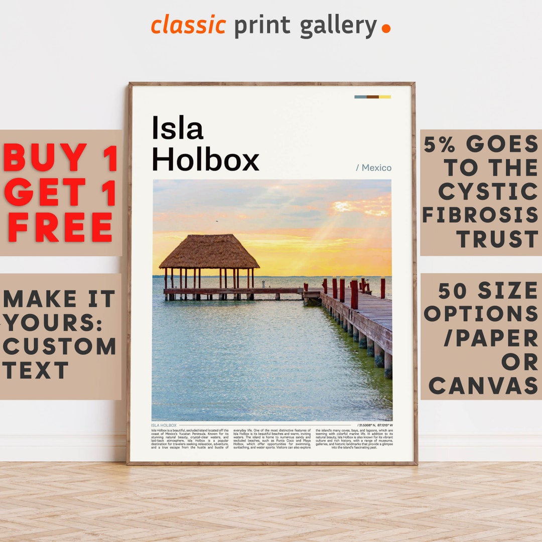 Isla Holbox Print, Isla Holbox Wall Art, Isla Holbox Color Poster With ...