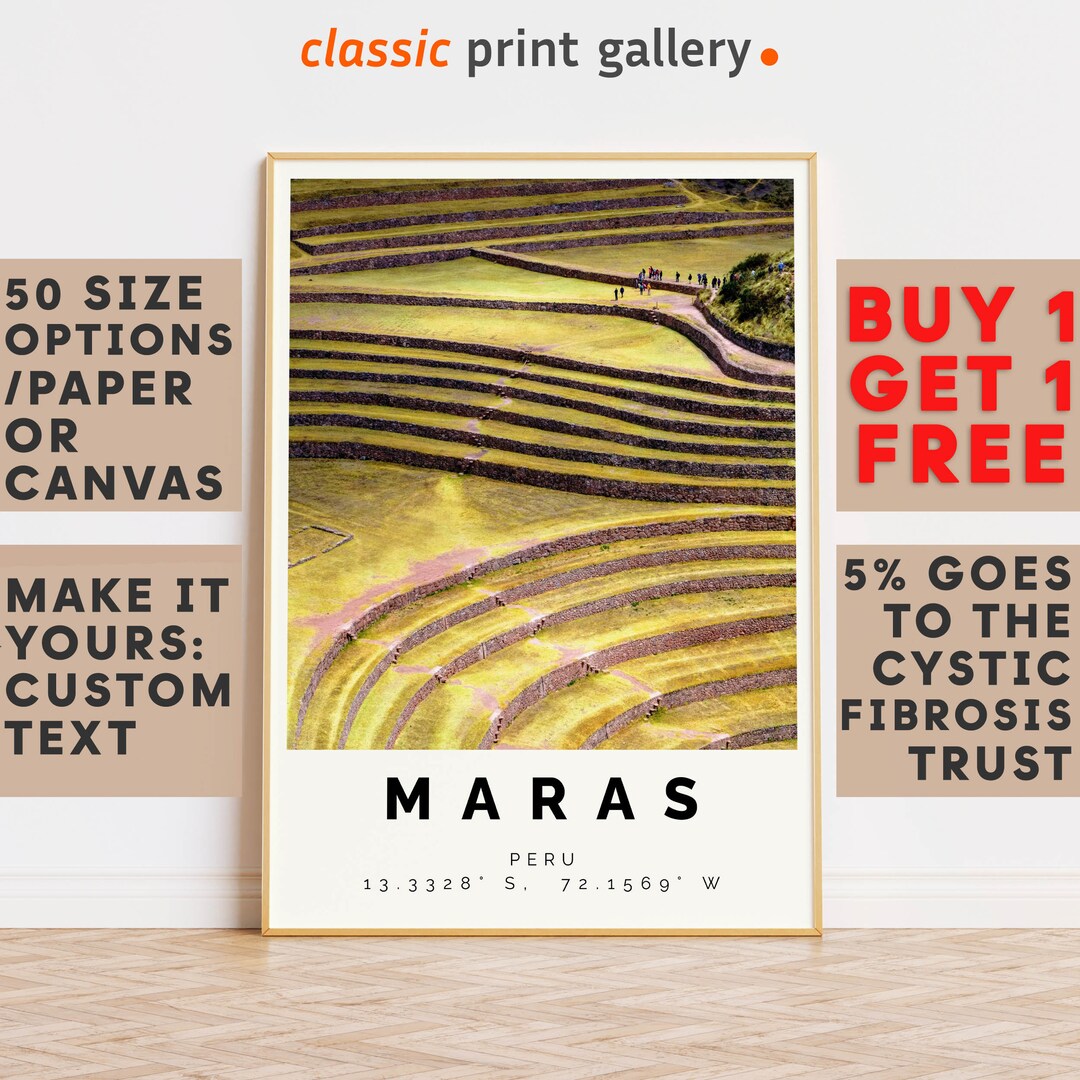 Maras Poster Colorful Print, Maras Wall Art, Maras Photo Decor, Maras ...
