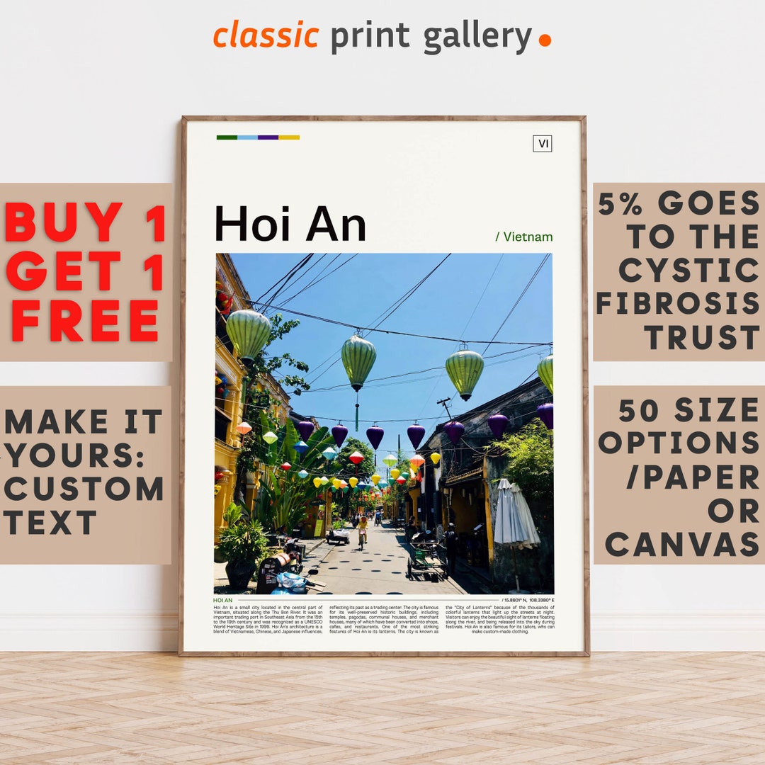 Hoi an Print, Hoi an Wall Art, Hoi an Color Poster With Text ...
