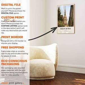 Novara Poster Colorful Print, Novara Wall Art, Novara Photo Decor ...