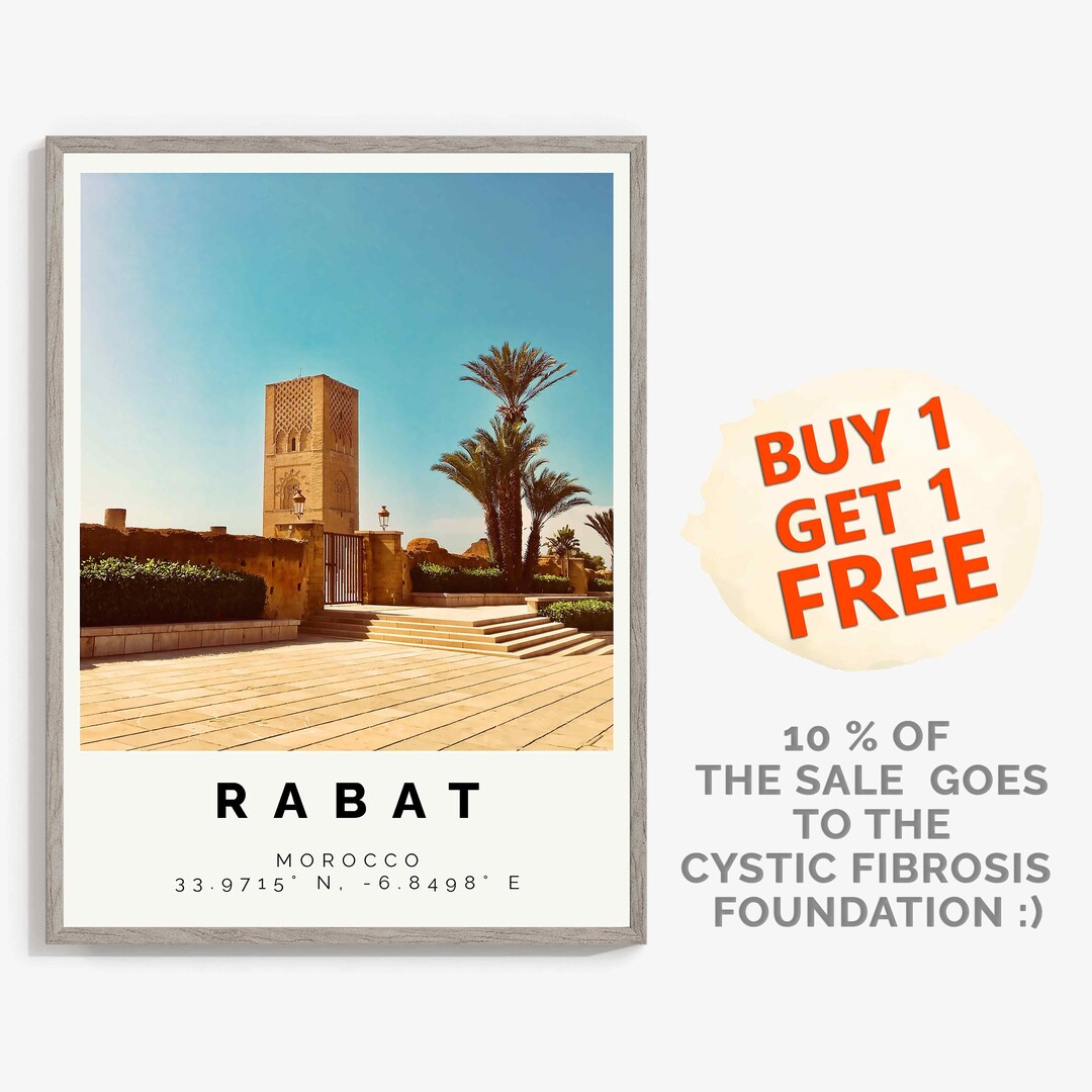 Rabat Poster Colorful Print Rabat Wall Art Rabat Photo - Etsy