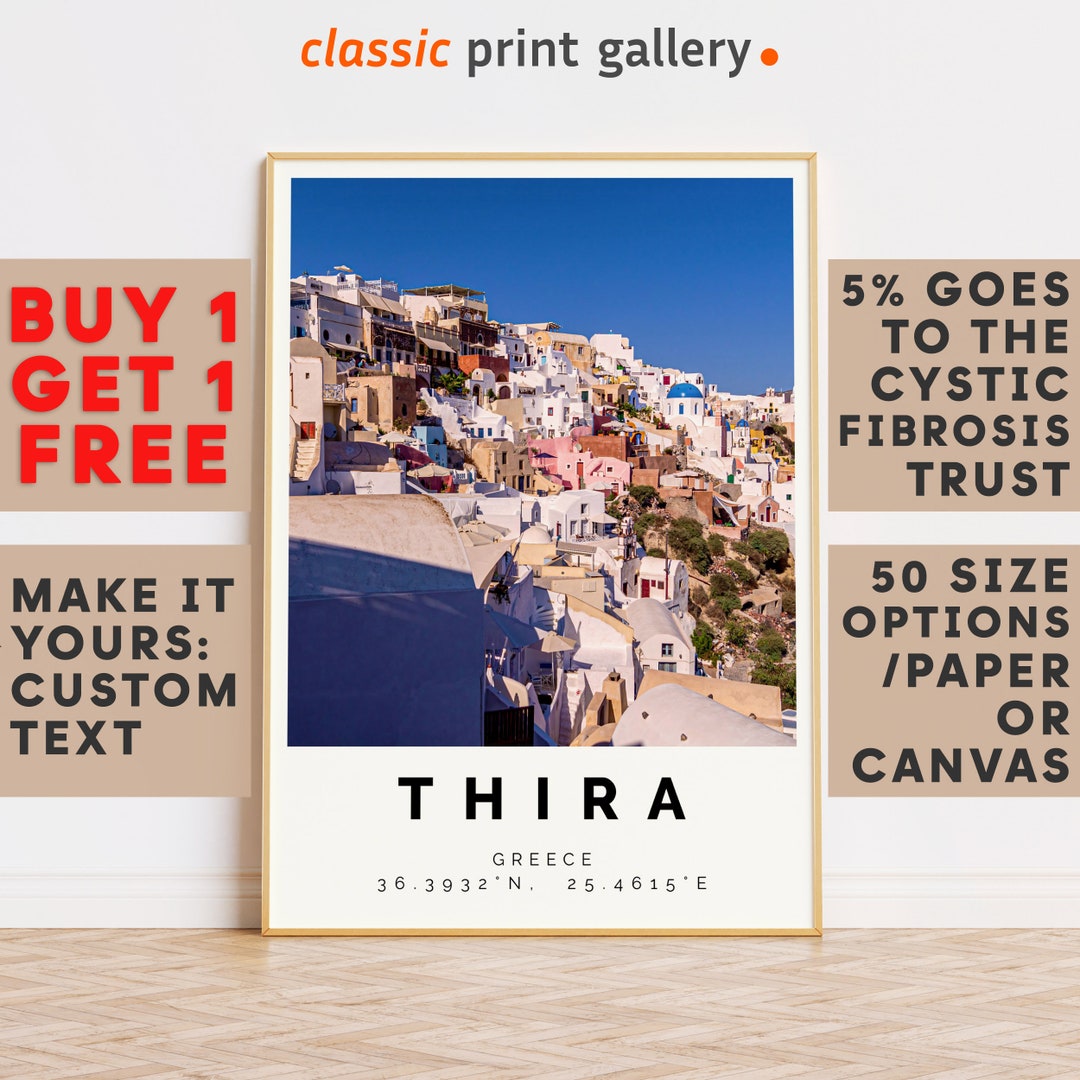 Thira Print,thira Wall Art,thira Colorful Poster,personalized Birthday ...