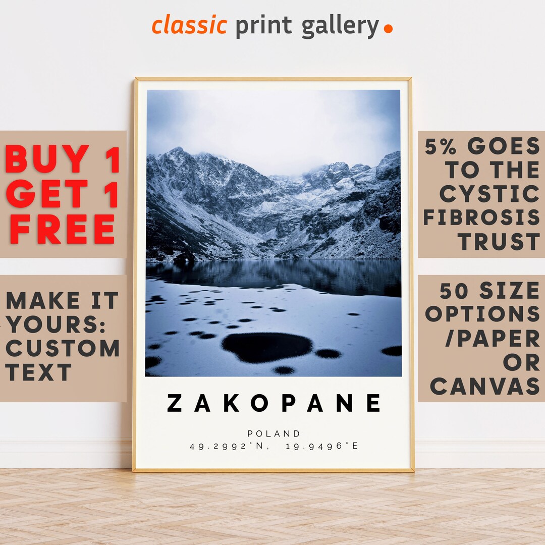 Zakopane Print,zakopane Wall Art,zakopane Colorful Poster,personalized ...