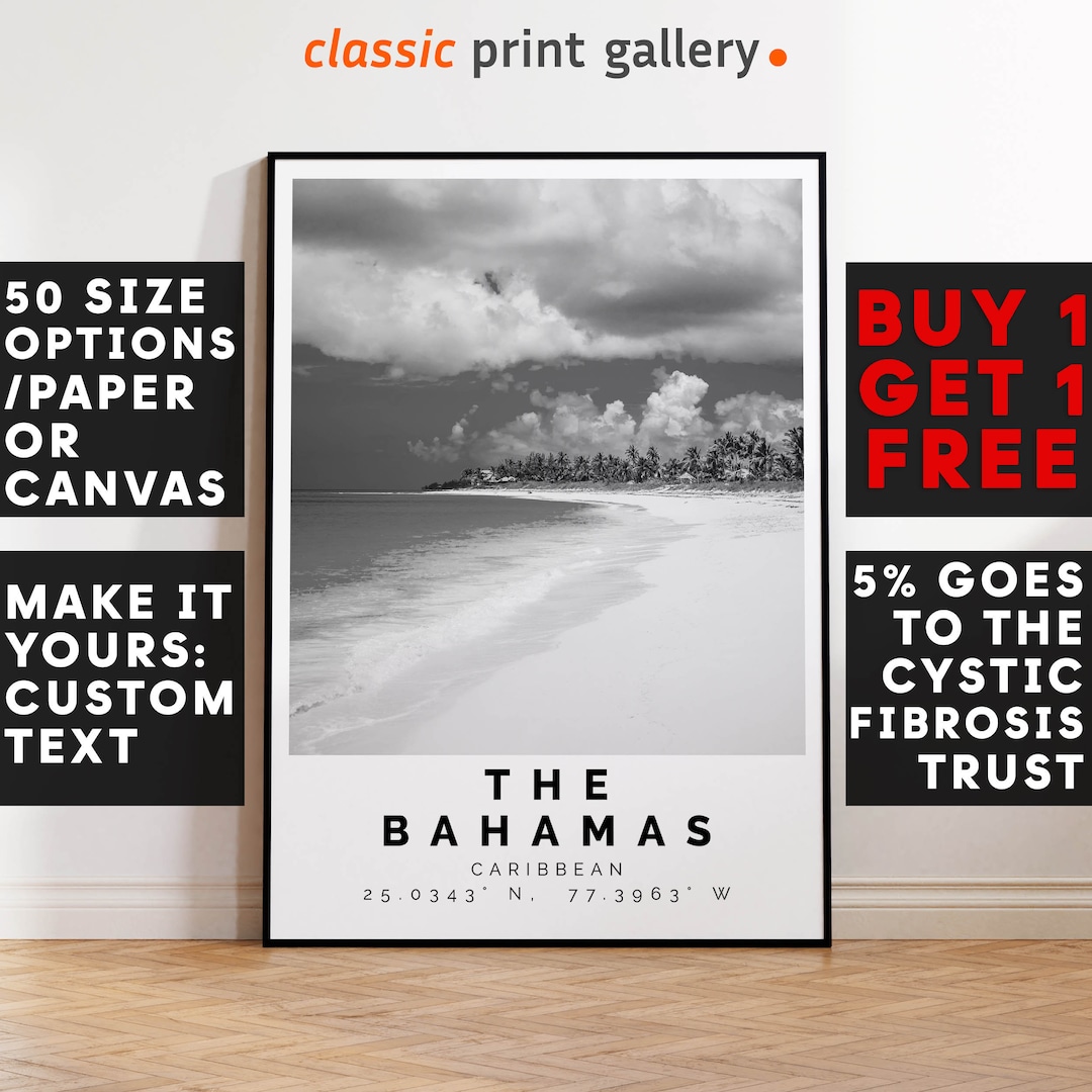 Bahamas Poster Print,Bahamas Wall Art, Housewarming Gift, Housewarming ...