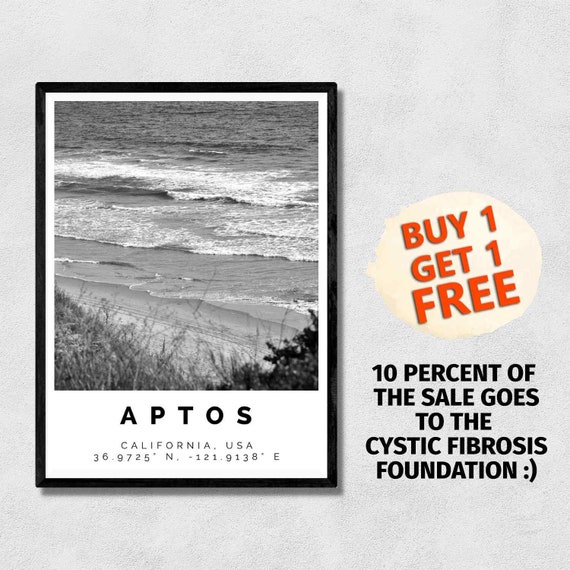 Aptos Poster Aptos Print Aptos Photo Black and White - Etsy