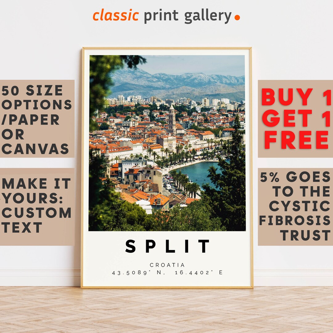 Split Poster Colorful Print, Split Wall Art, Split Photo Decor, Split ...