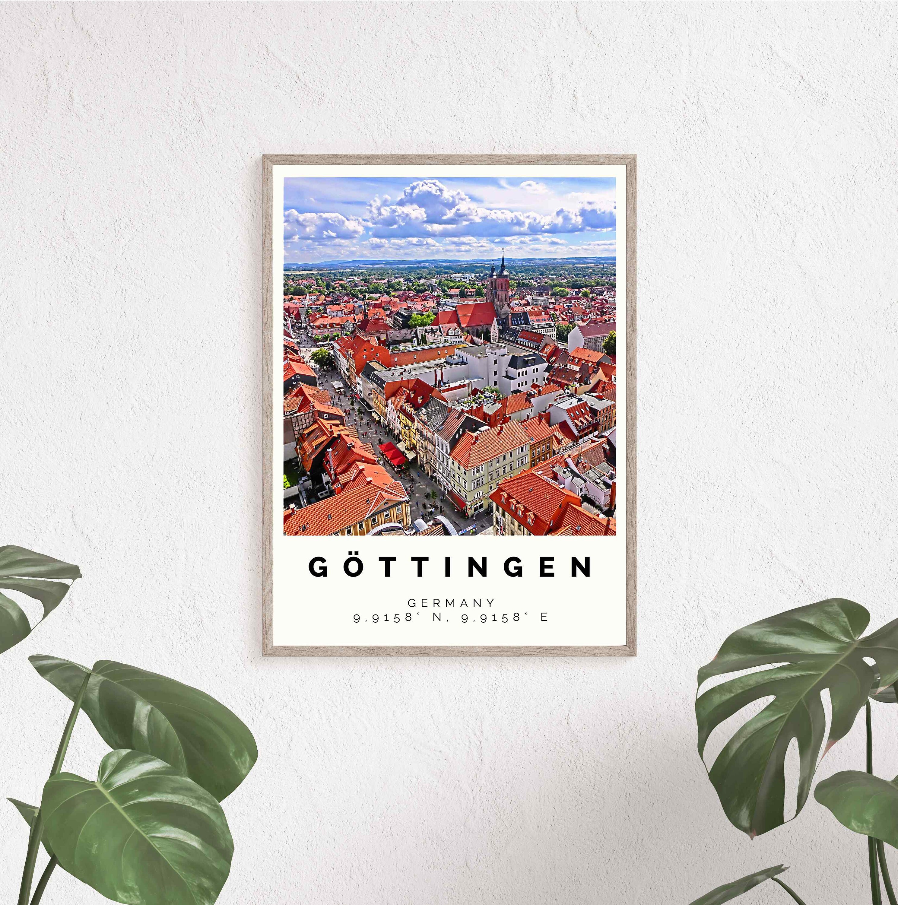 Göttingen Poster Colorful Print Göttingen Wall Art Göttingen - Etsy
