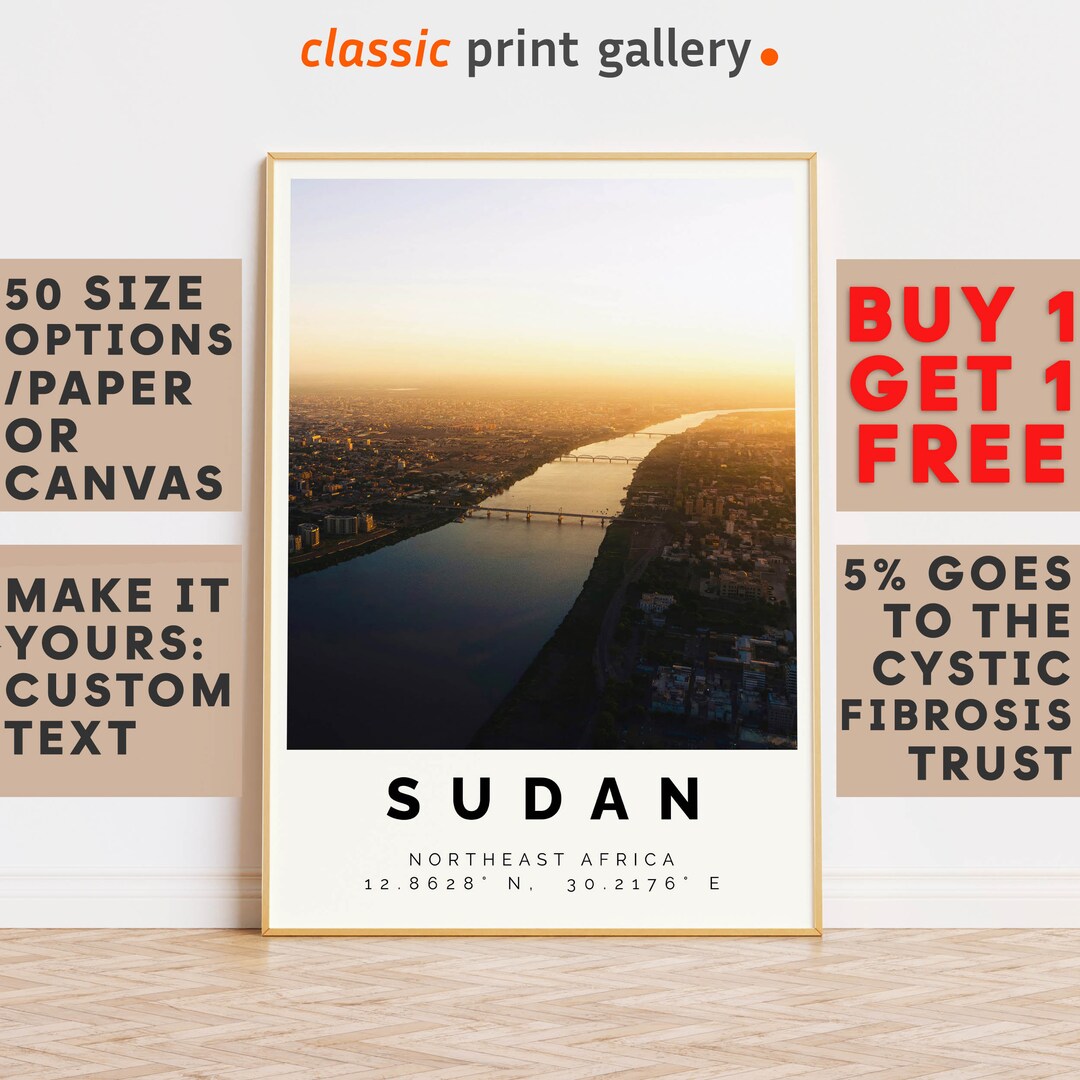 Sudan Poster Colorful Print, Sudan Wall Art, Sudan Photo Decor, Sudan ...