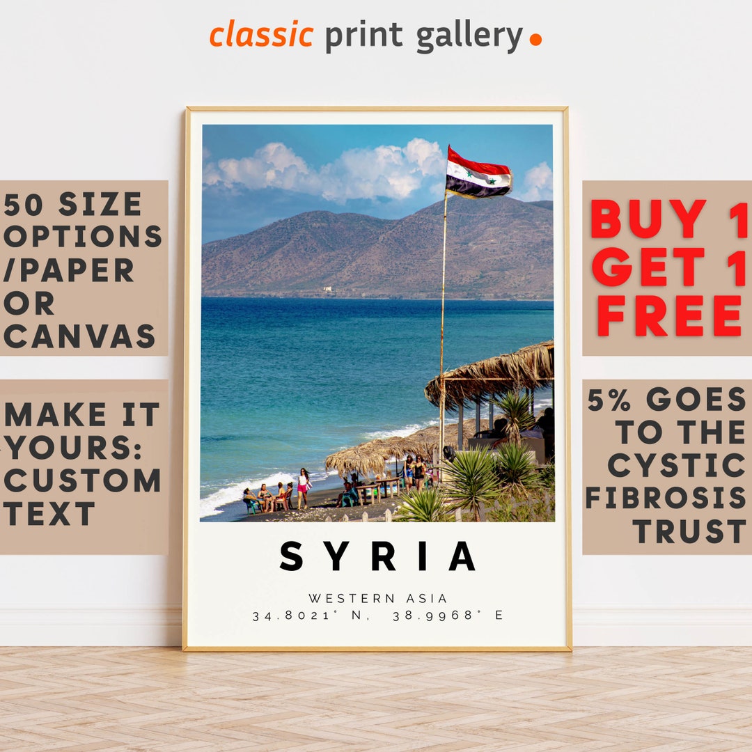 Syria Poster Colorful Print, Syria Wall Art, Syria Photo Decor, Syria ...