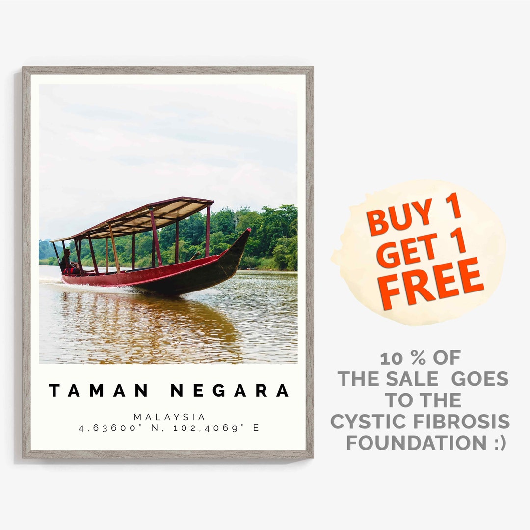 Taman Negara Poster Colorful Print Taman Negara Wall Art - Etsy