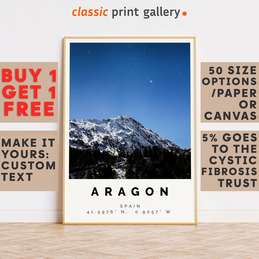 Aragon Print Colorful Poster|aragon Wall Art|aragon Travel Poster Gift ...