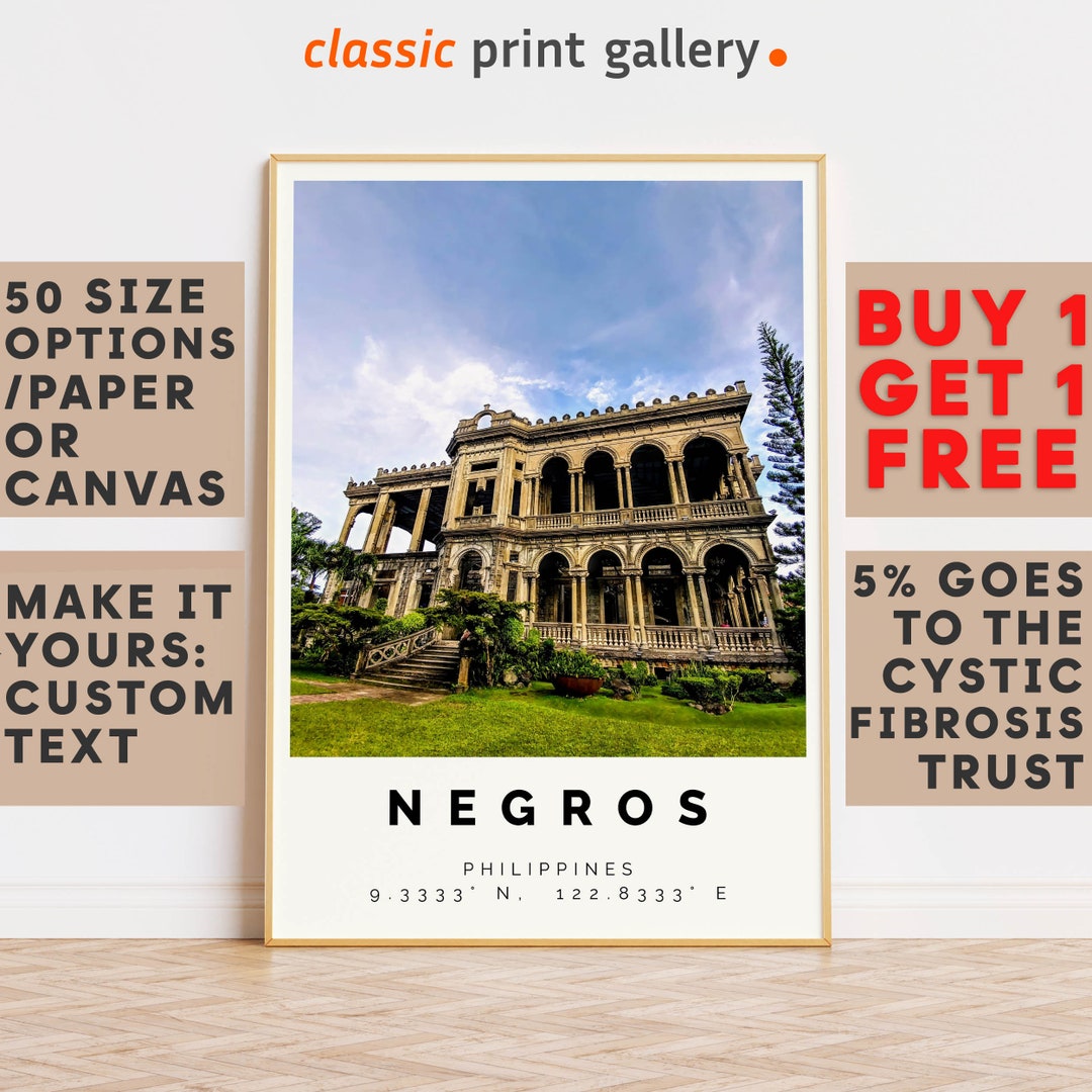Negros Poster Colorful Print, Negros Wall Art, Negros Photo Decor ...