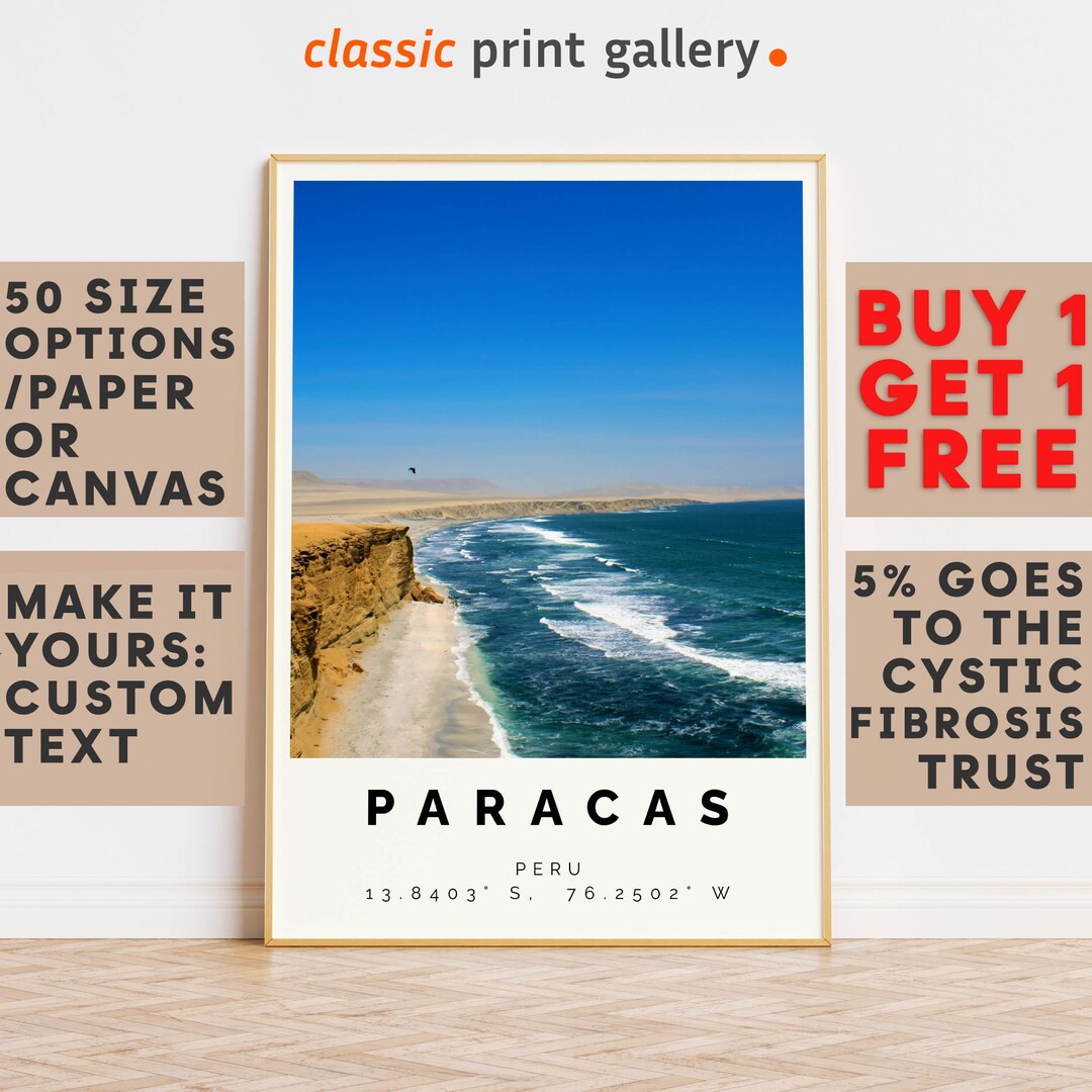 Paracas Poster Colorful Print, Paracas Wall Art, Paracas Photo Decor ...