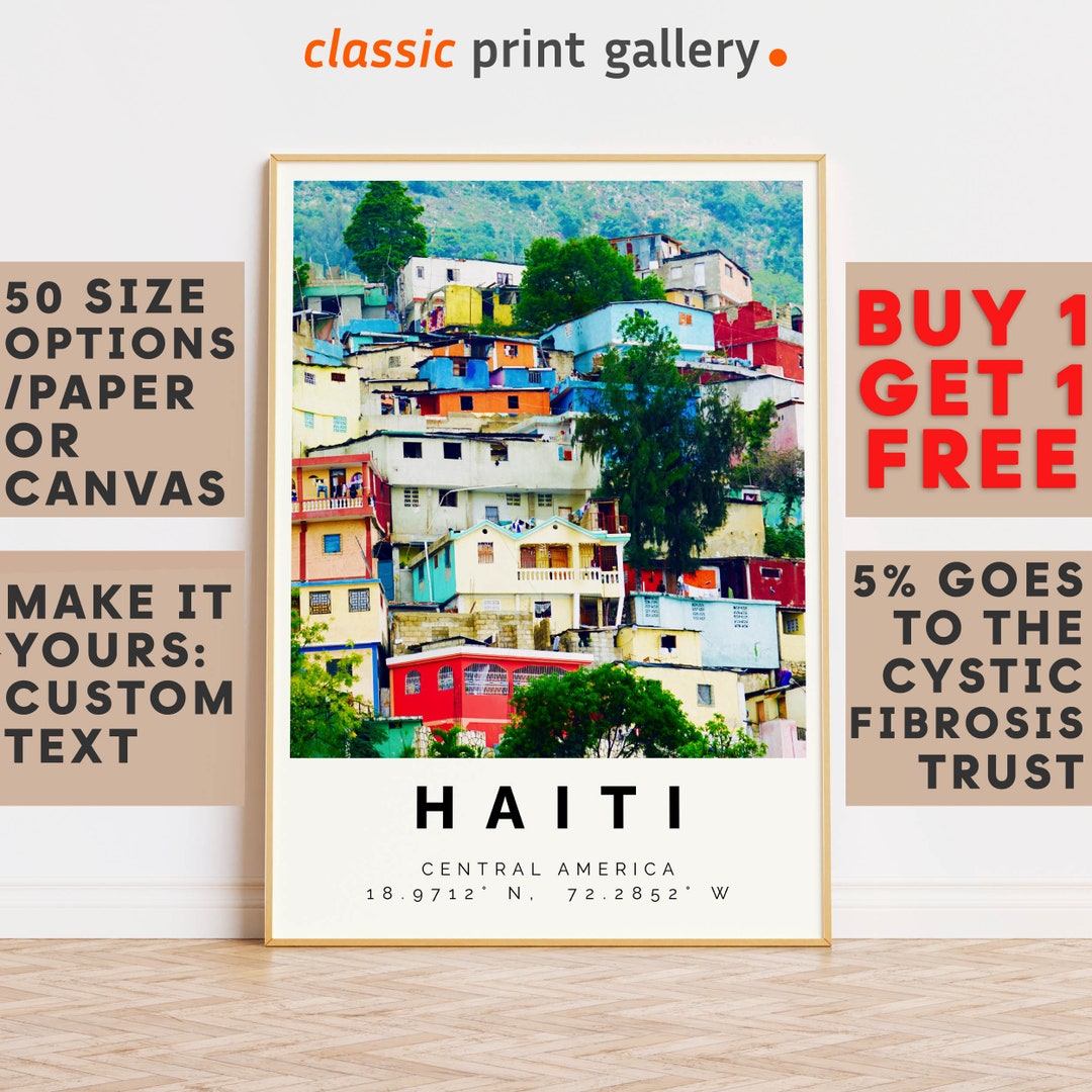 Haiti Poster Colorful Print, Haiti Wall Art, Haiti Photo Decor, Haiti ...