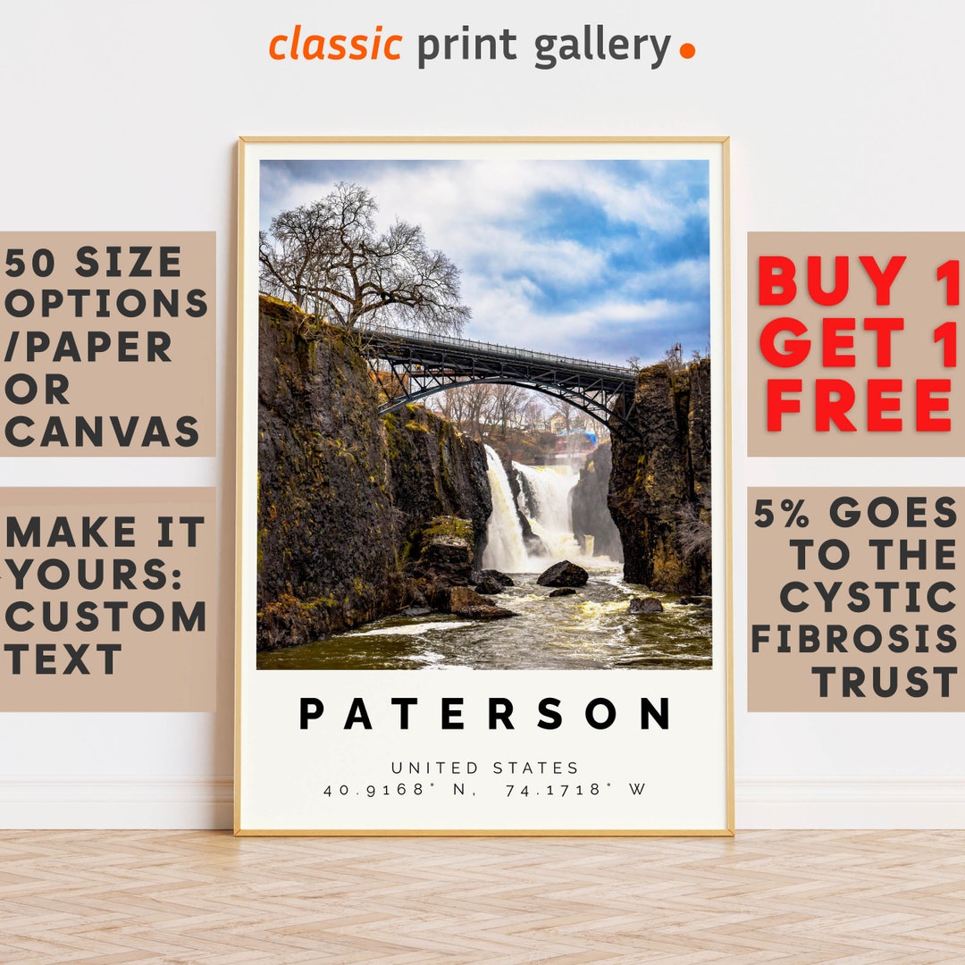 Paterson Poster Colorful Print, Paterson Wall Art, Paterson Photo Decor ...