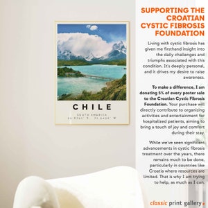 Chile Poster Colorful Print, Chile Wall Art, Chile Photo Decor, Chile ...
