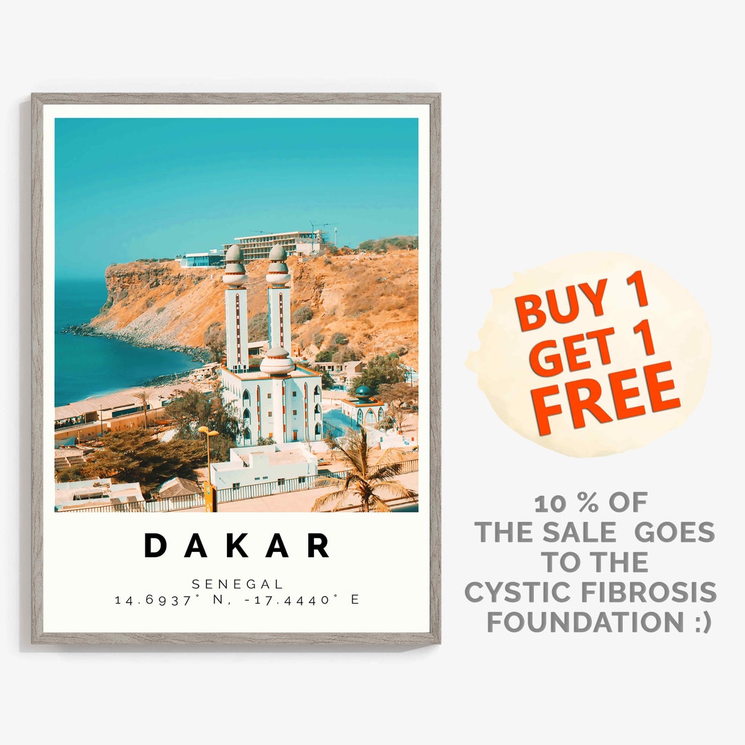 Dakar Poster Colorful Print Dakar Wall Art Dakar Photo - Etsy