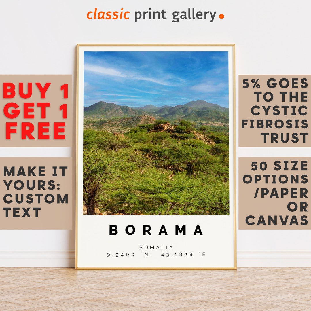 Borama Print,borama Wall Art,borama Colorful Poster,personalized ...