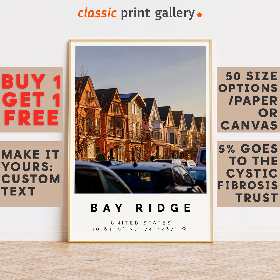 Bay Ridge Print Colorful Poster|bay Ridge Wall Art|bay Ridge Travel ...