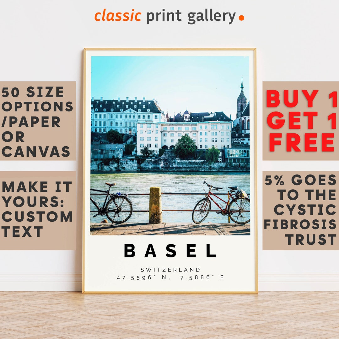 Basel Poster Colorful Print, Basel Wall Art, Basel Photo Decor, Basel ...