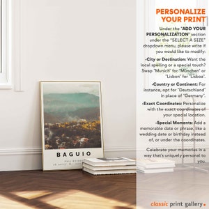 Baguio Poster Colorful Print, Baguio Wall Art, Baguio Photo Decor ...