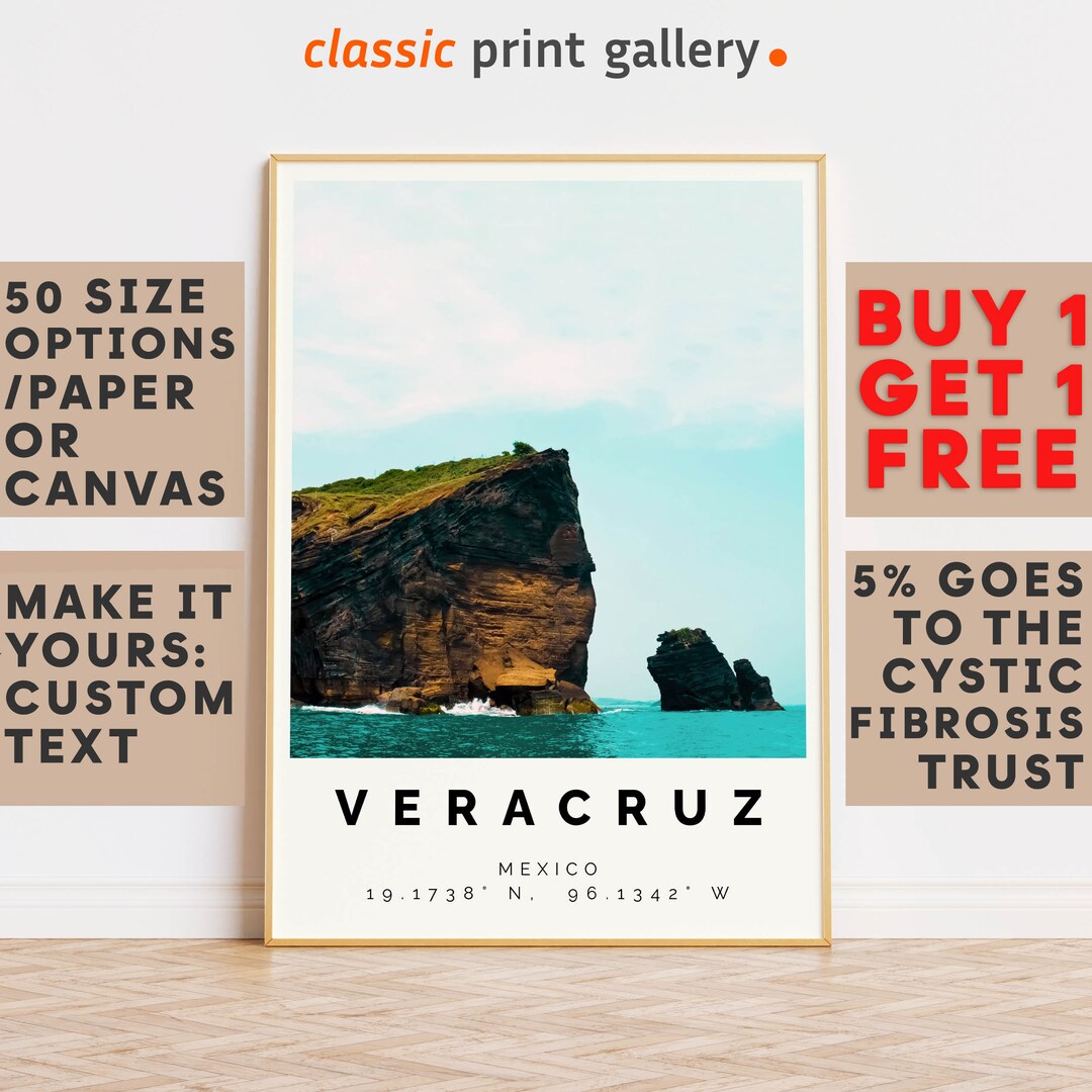 Veracruz Poster Colorful Print, Veracruz Wall Art, Veracruz Photo Decor ...