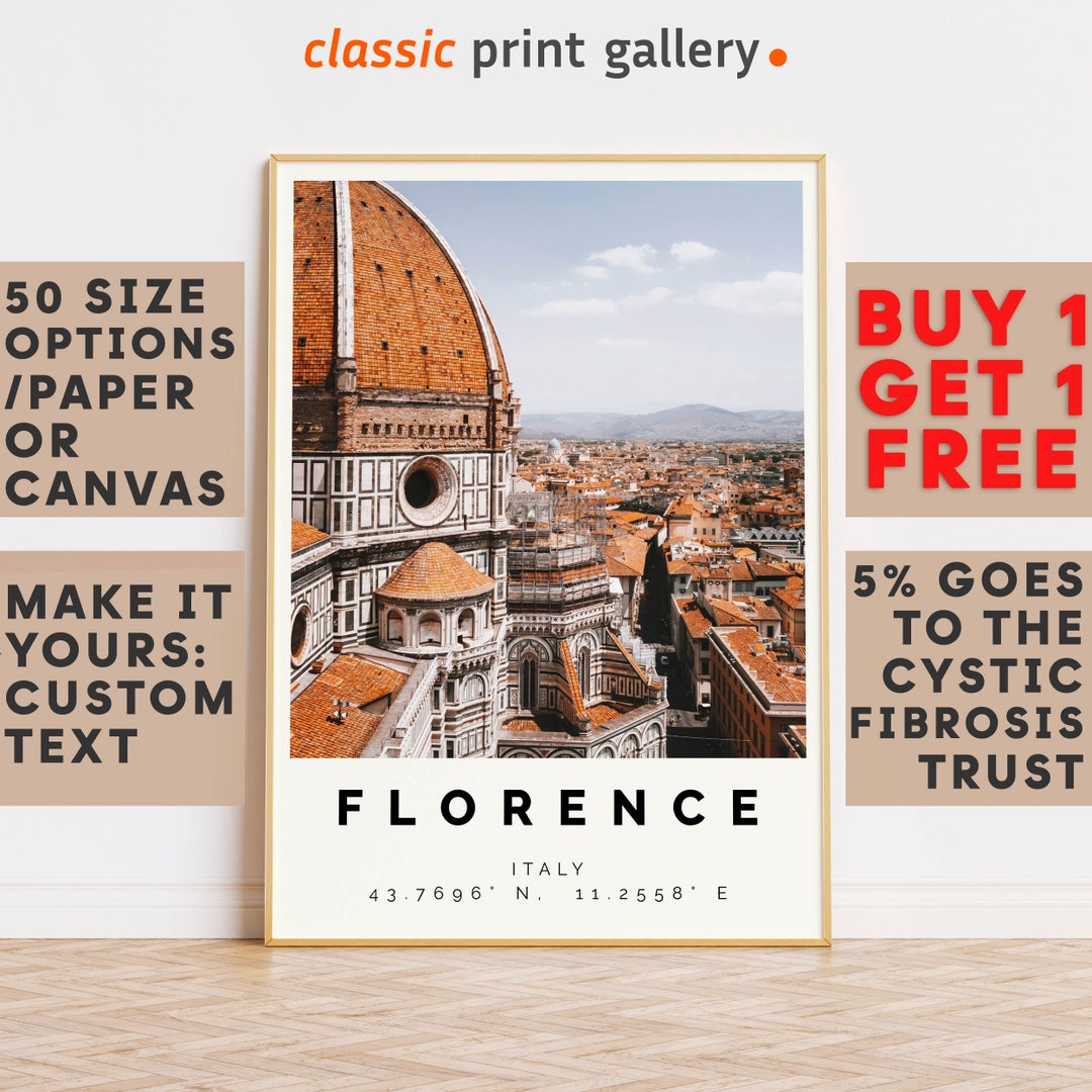 Florence Poster Colorful Print, Florence Wall Art, Florence Photo Decor ...