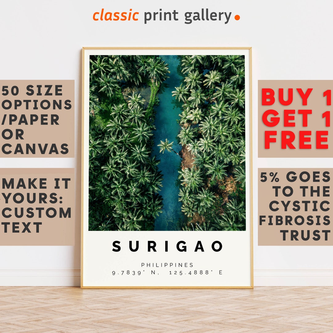 Surigao Poster Colorful Print, Surigao Wall Art, Surigao Photo Decor ...