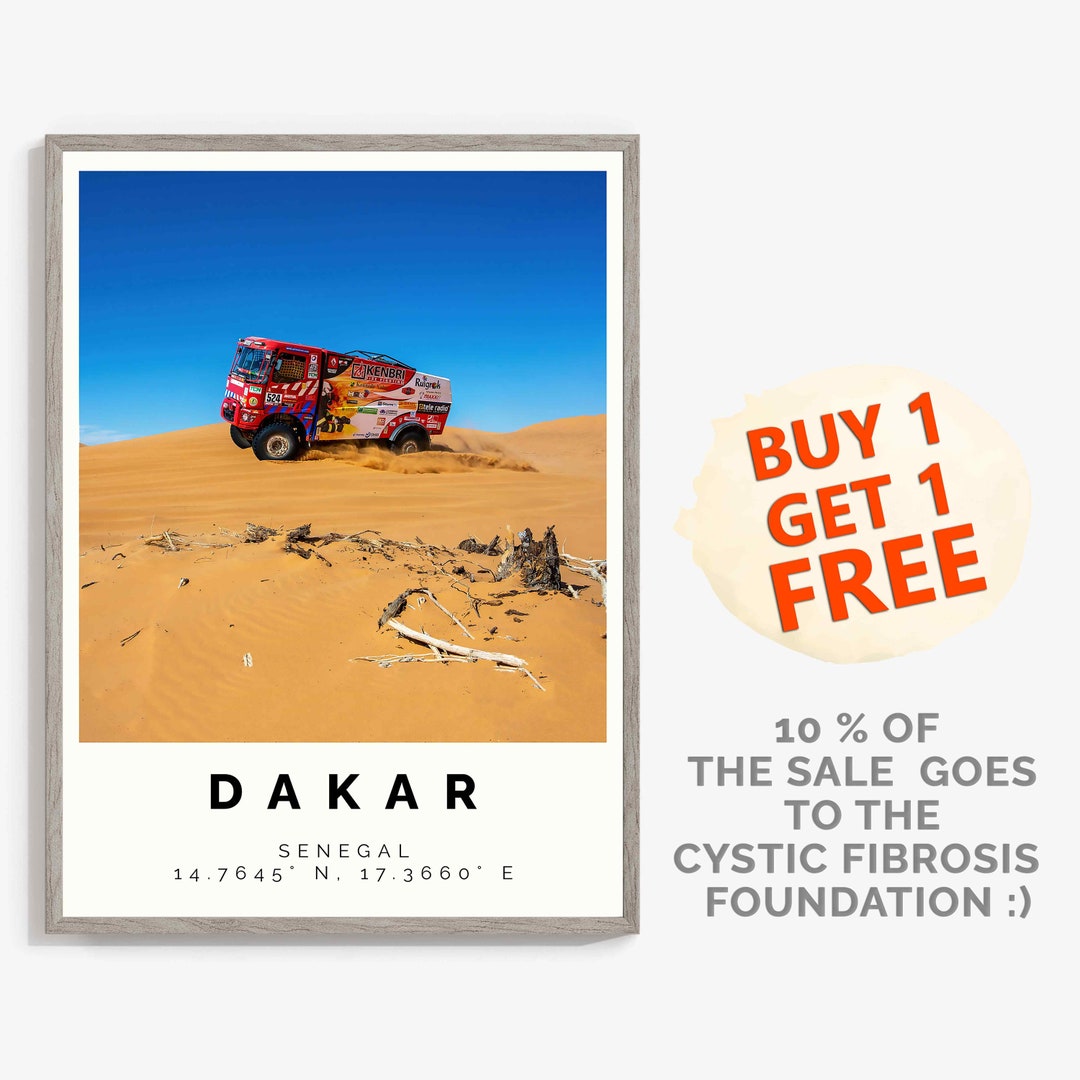 Dakar Poster Colorful Print Dakar Wall Art Dakar Photo - Etsy