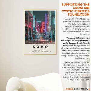 Soho Poster Colorful Print, Soho Wall Art, Soho Photo Decor, Soho Gift ...