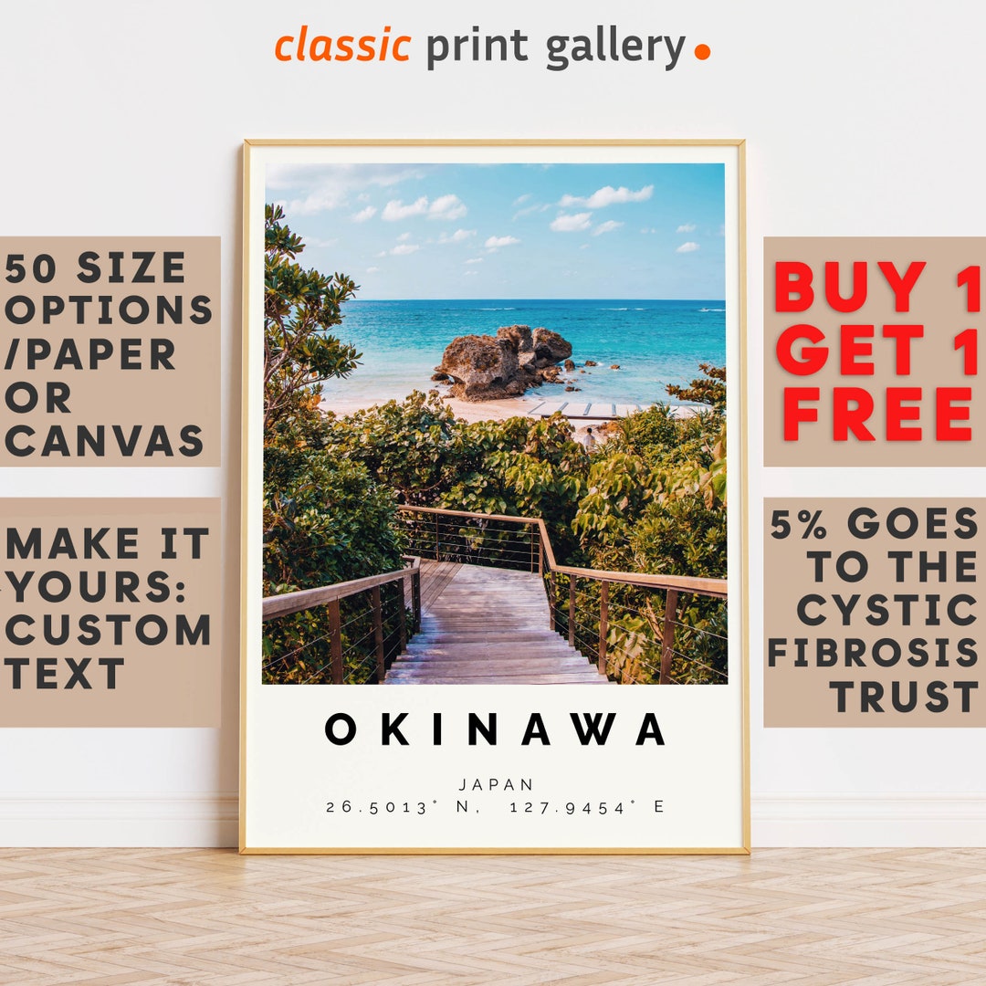 Okinawa Poster Colorful Print, Okinawa Wall Art, Okinawa Photo Decor ...