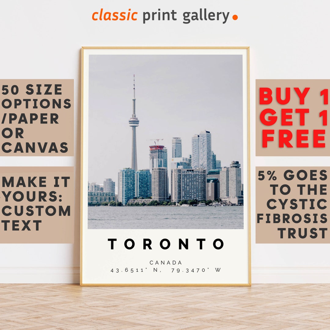 Toronto Poster Colorful Print, Toronto Wall Art, Toronto Photo Decor ...