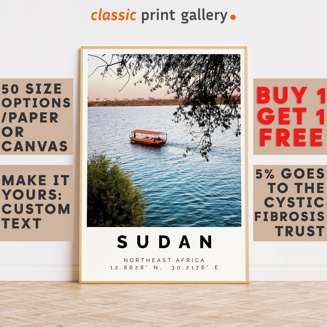 Sudan Poster Colorful Print, Sudan Wall Art, Sudan Photo Decor, Sudan ...