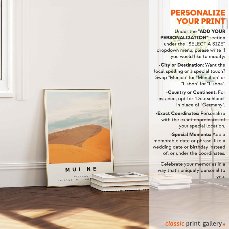 Mui Ne Poster Colorful Print, Mui Ne Wall Art, Mui Ne Photo Decor, Mui ...