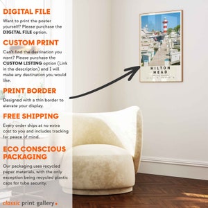 Hilton Head Poster Colorful Print, Hilton Head Wall Art, Hilton Head ...