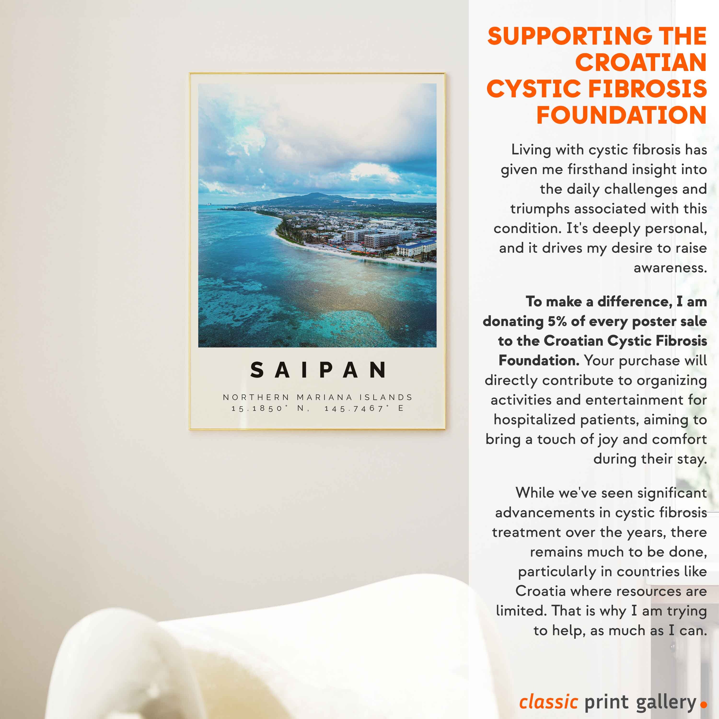 Saipan Poster Colorful Print, Saipan Wall Art, Saipan Photo Decor ...