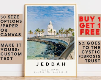 Jeddah Saudi Arabia Travel Print Poster Saudi Arabia Poster - Etsy