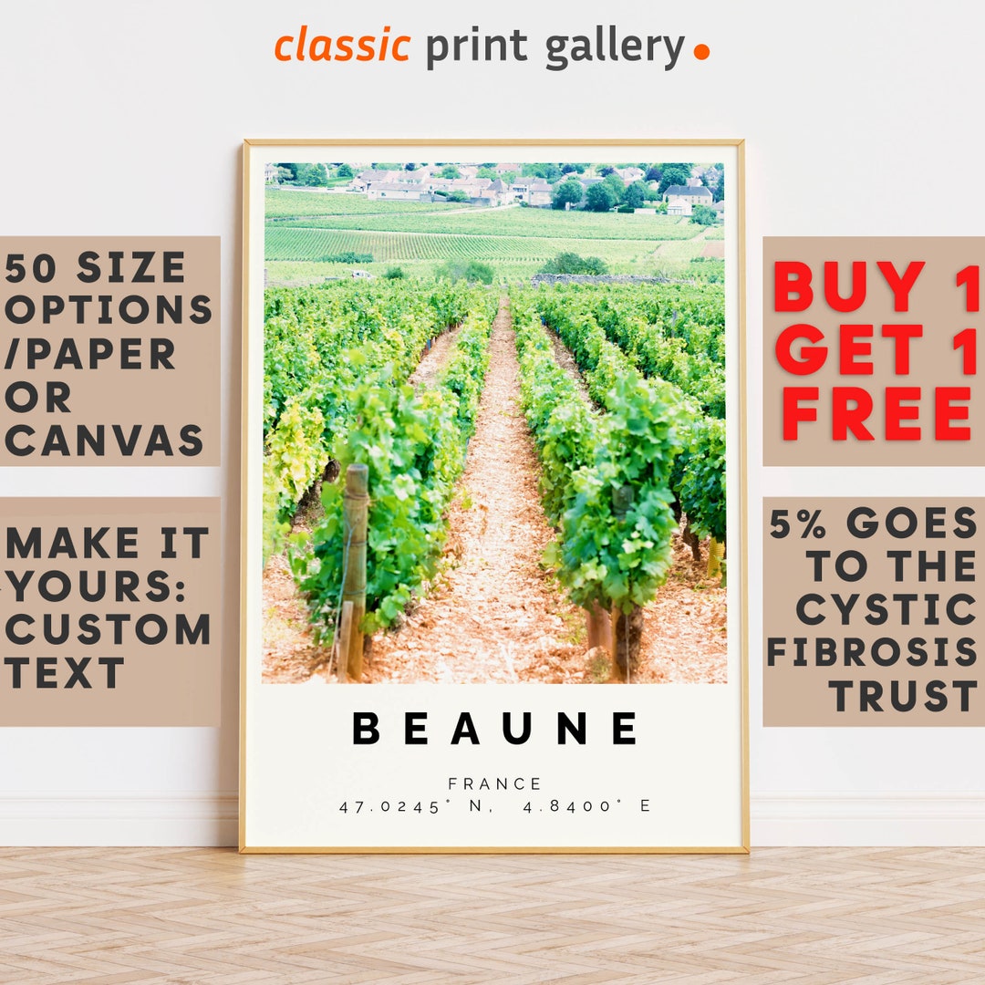 Beaune Poster Colorful Print, Beaune Wall Art, Beaune Photo Decor ...