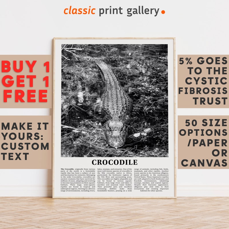 Crocodile Print - Etsy