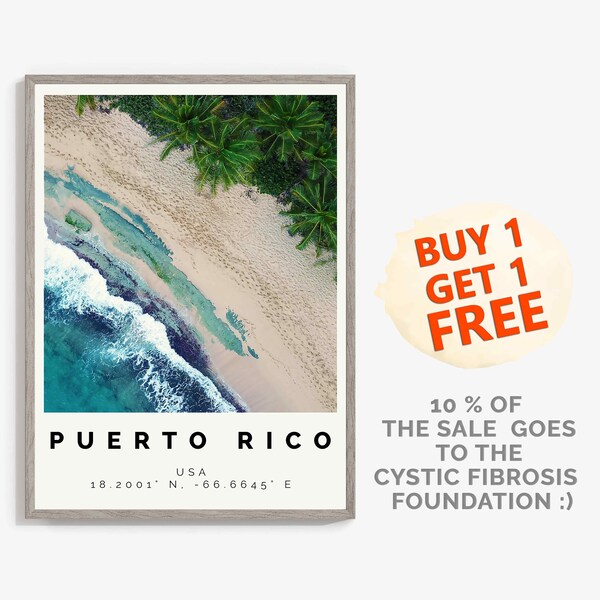 Puerto Rico Art Frame - Etsy