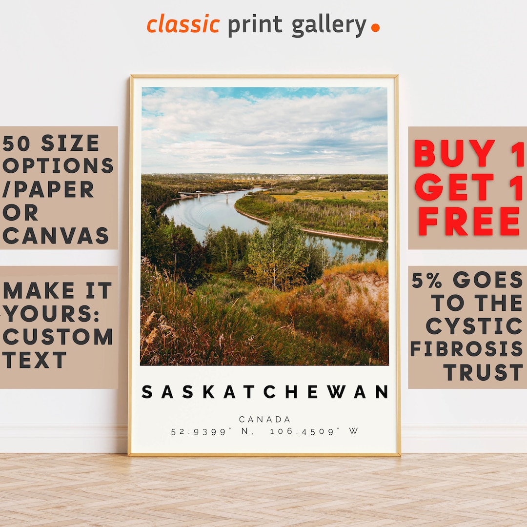 Saskatchewan Poster Colorful Print, Saskatchewan Wall Art, Saskatchewan ...