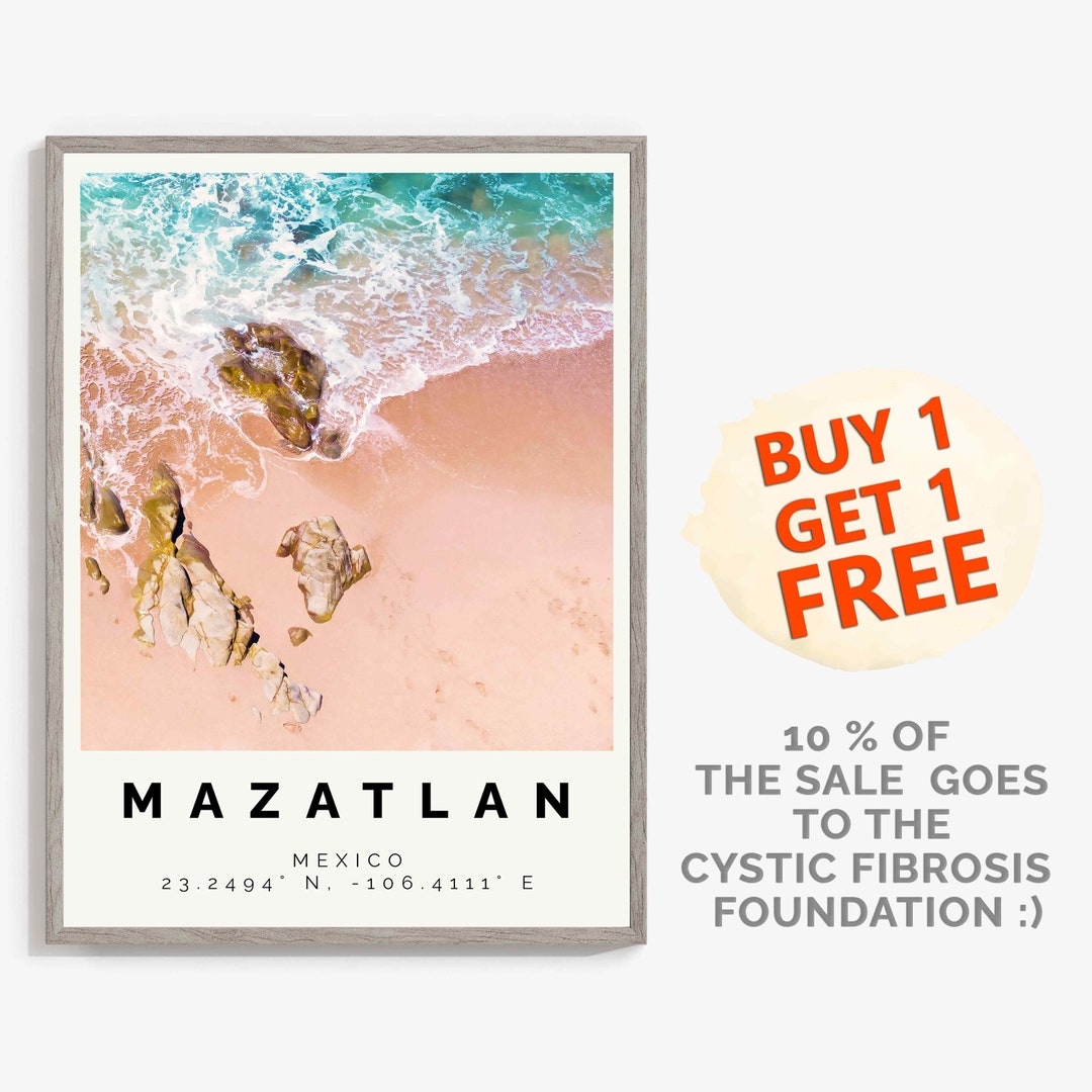 Mazatlan Poster Colorful Print Mazatlan Wall Art Mazatlan - Etsy