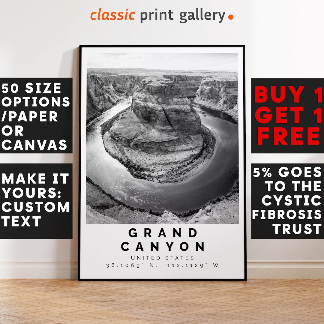 Grand Canyon National Park Poster,grand Canyon Print,grand Canyon Photo ...