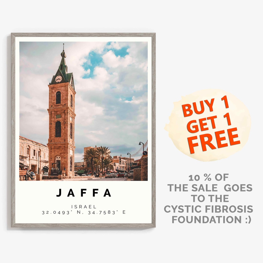 Jaffa Poster Colorful Print Jaffa Wall Art Jaffa Photo - Etsy