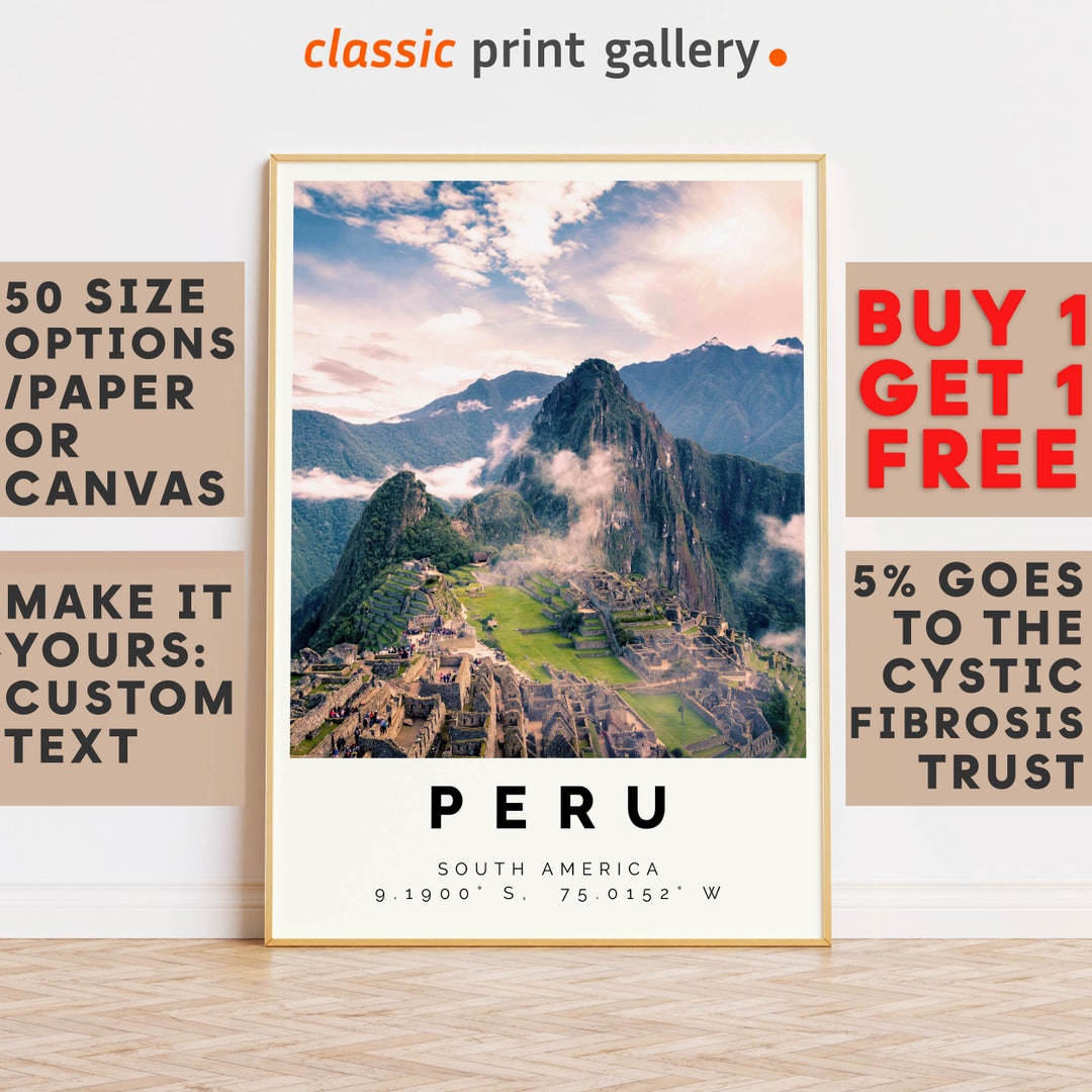 Peru Poster Colorful Print, Peru Wall Art, Peru Photo Decor, Peru Gift ...